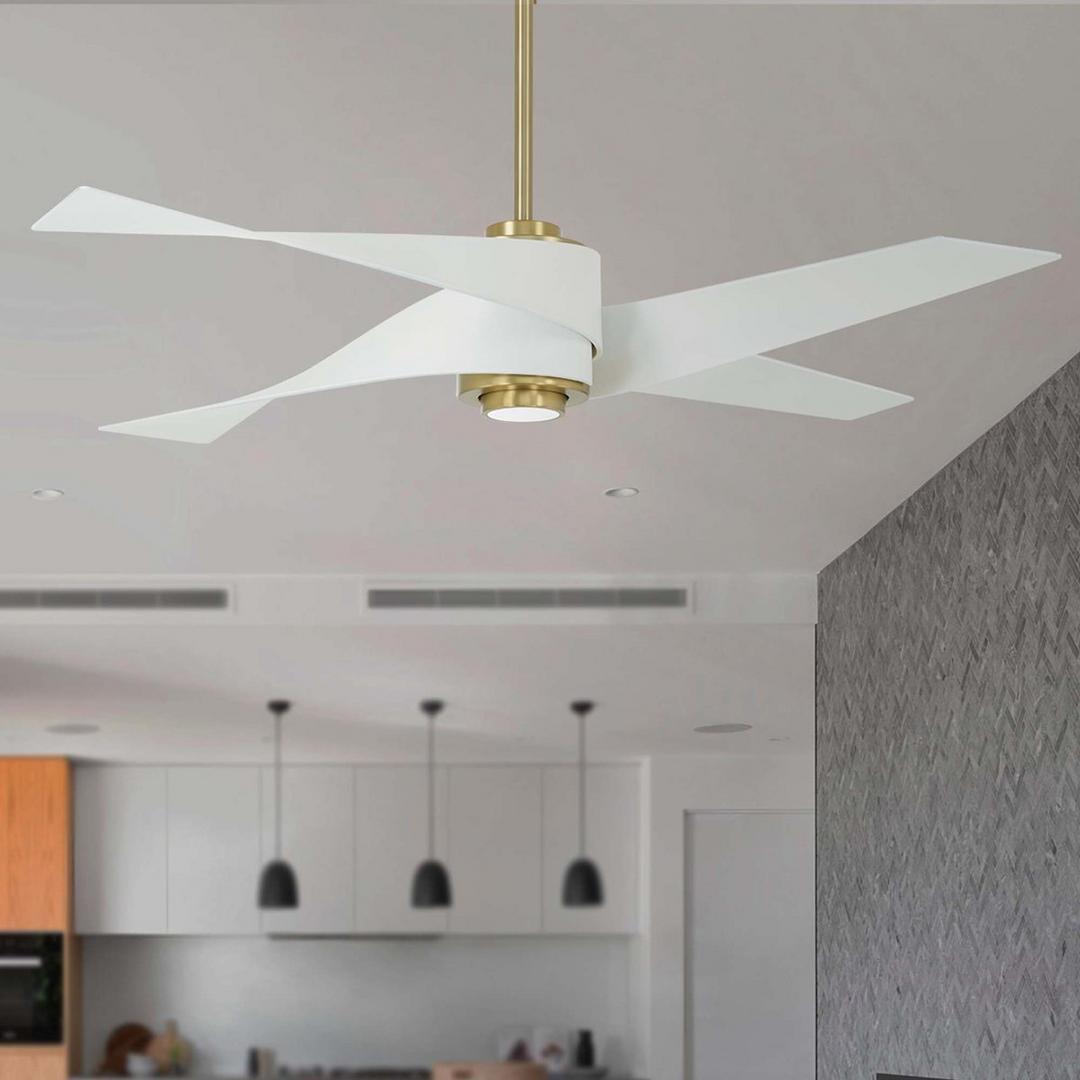 64" Modern Twirl Blade Ceiling Fan | Shades of Light
