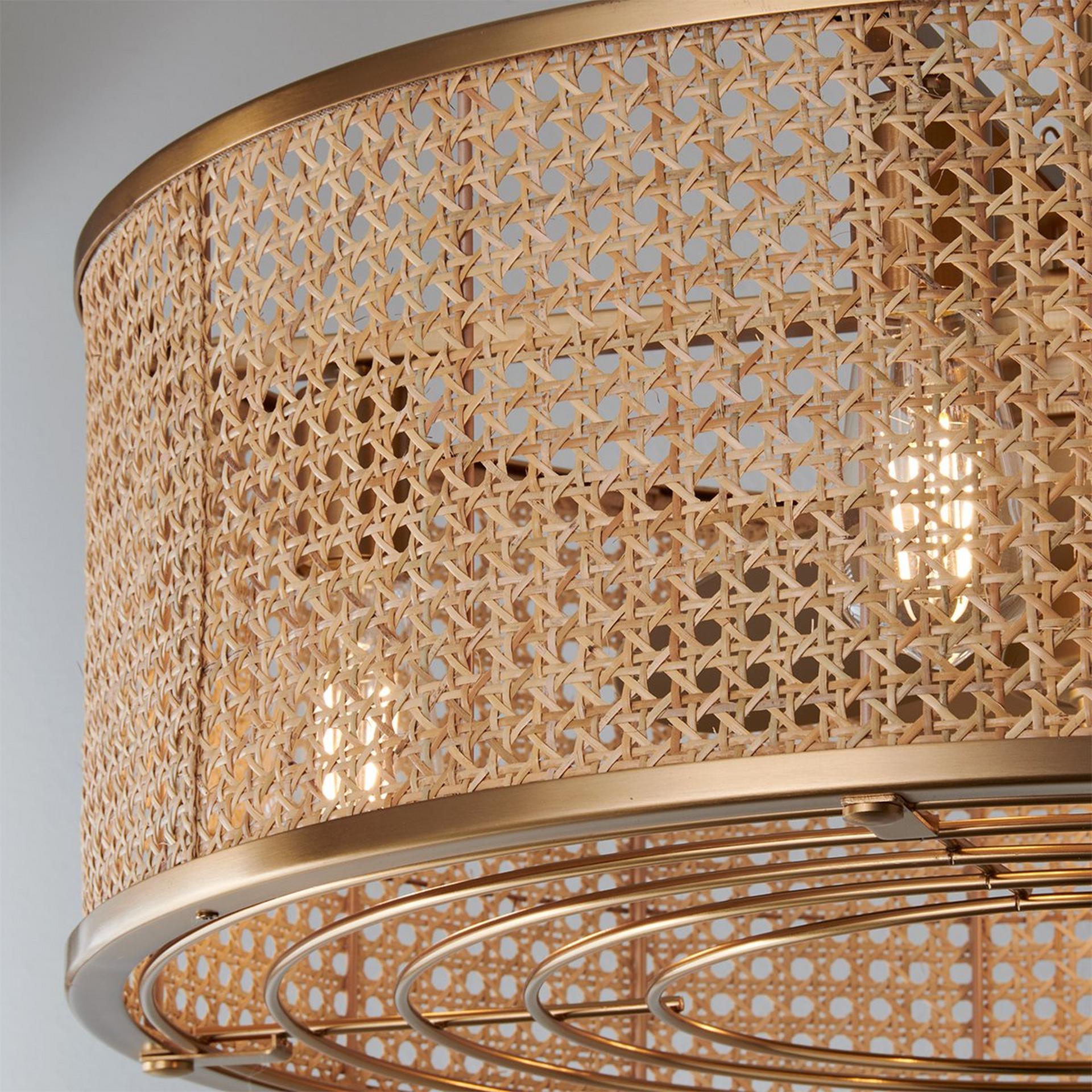 25" Transitional Sommer Ceiling Fandelier | Shades of Light