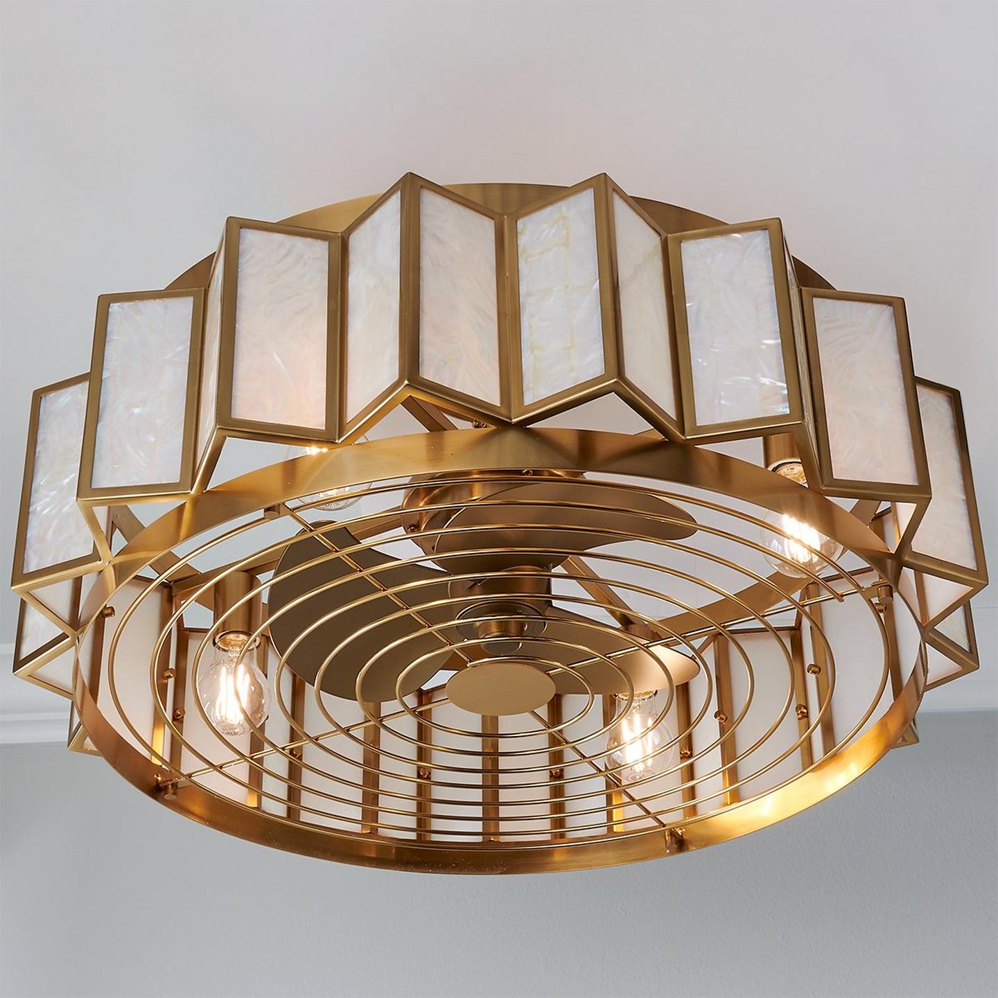 28" Ranciere Ceiling Fandelier | Shades of Light