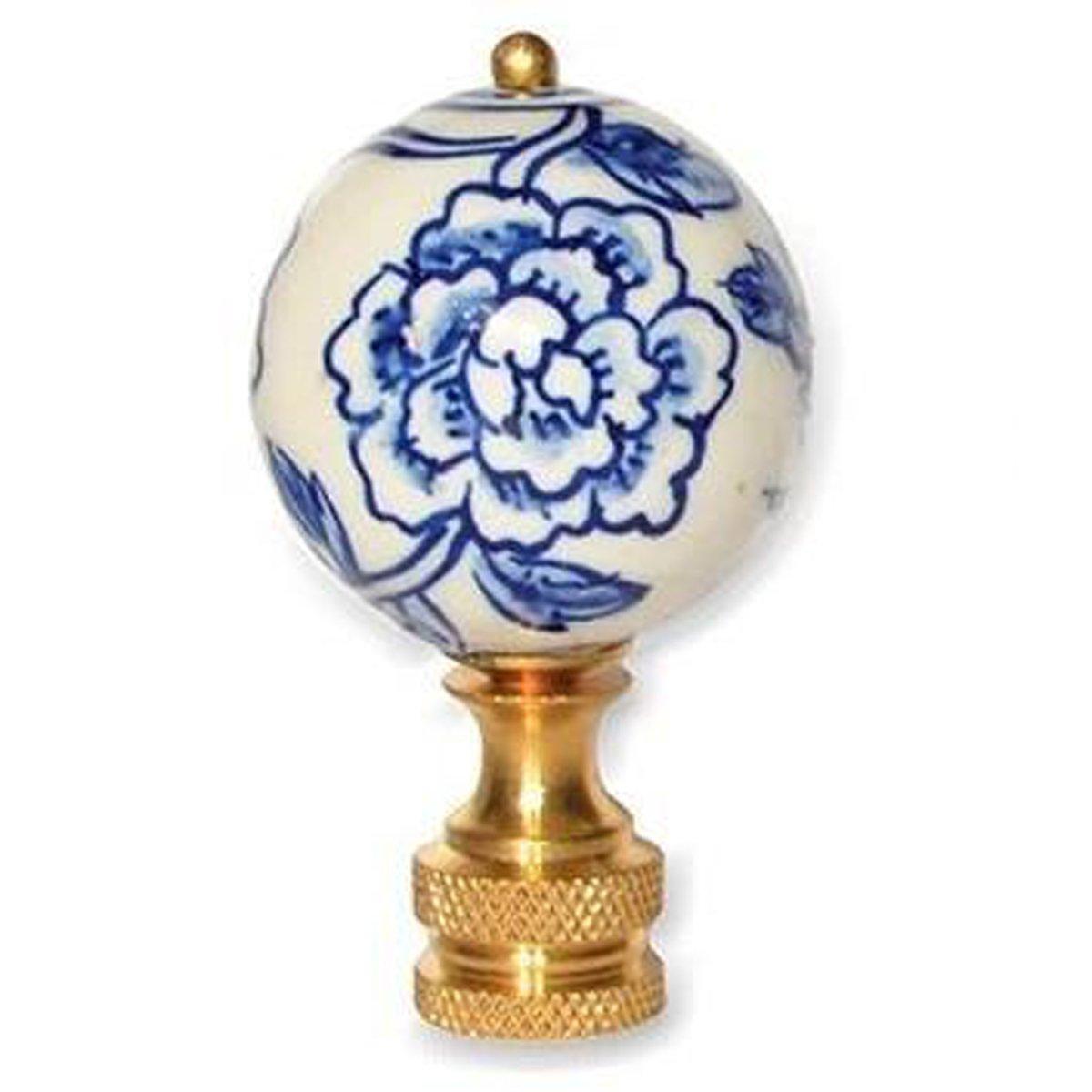 Porcelain Peonies Finial | Shades of Light