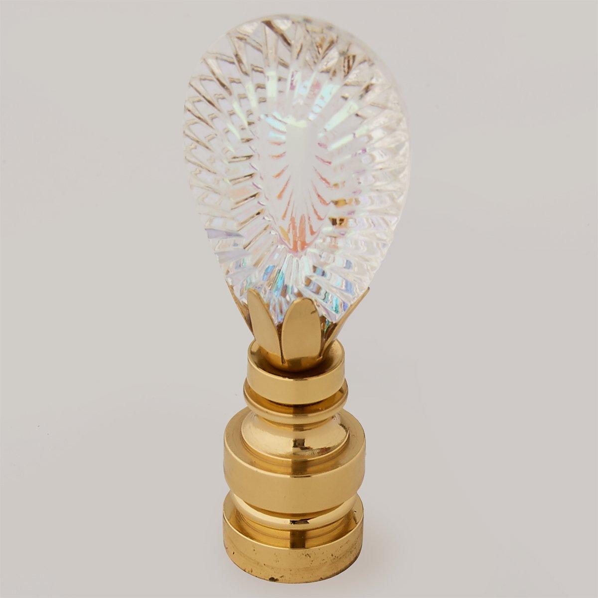 Peacock Crystal Finial | Shades of Light