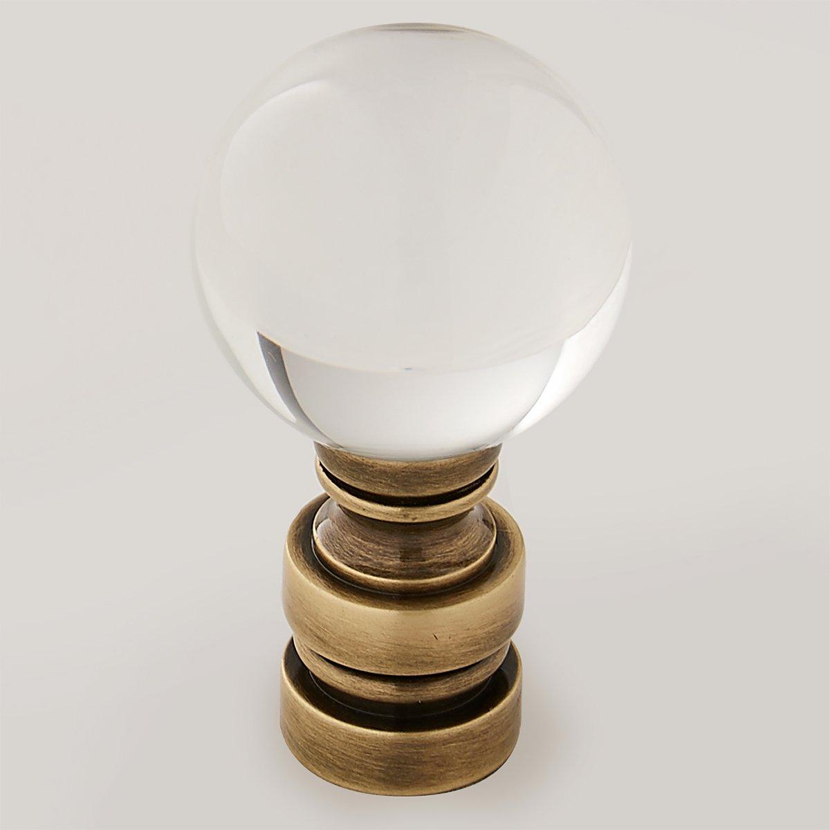 Clear Ball Antique Brass 1.75" | Shades of Light