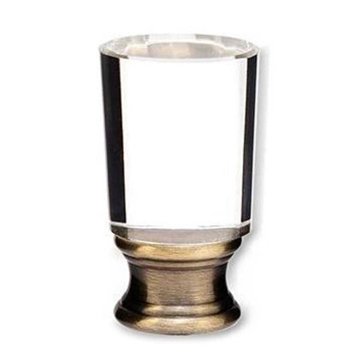 Crystal Cylinder Polished Nickel 1.5" | Shades of Light