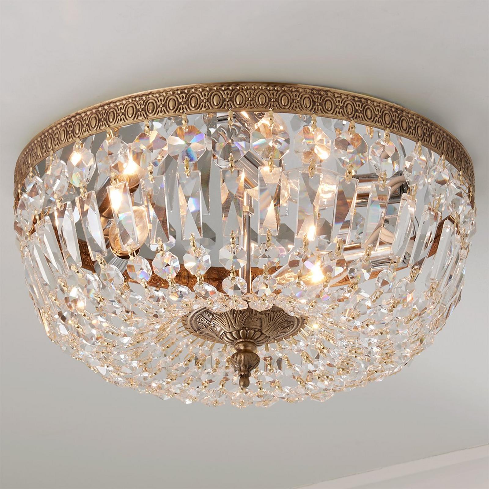 Cut Crystal Basket Ceiling Light - Large | Shades of Light