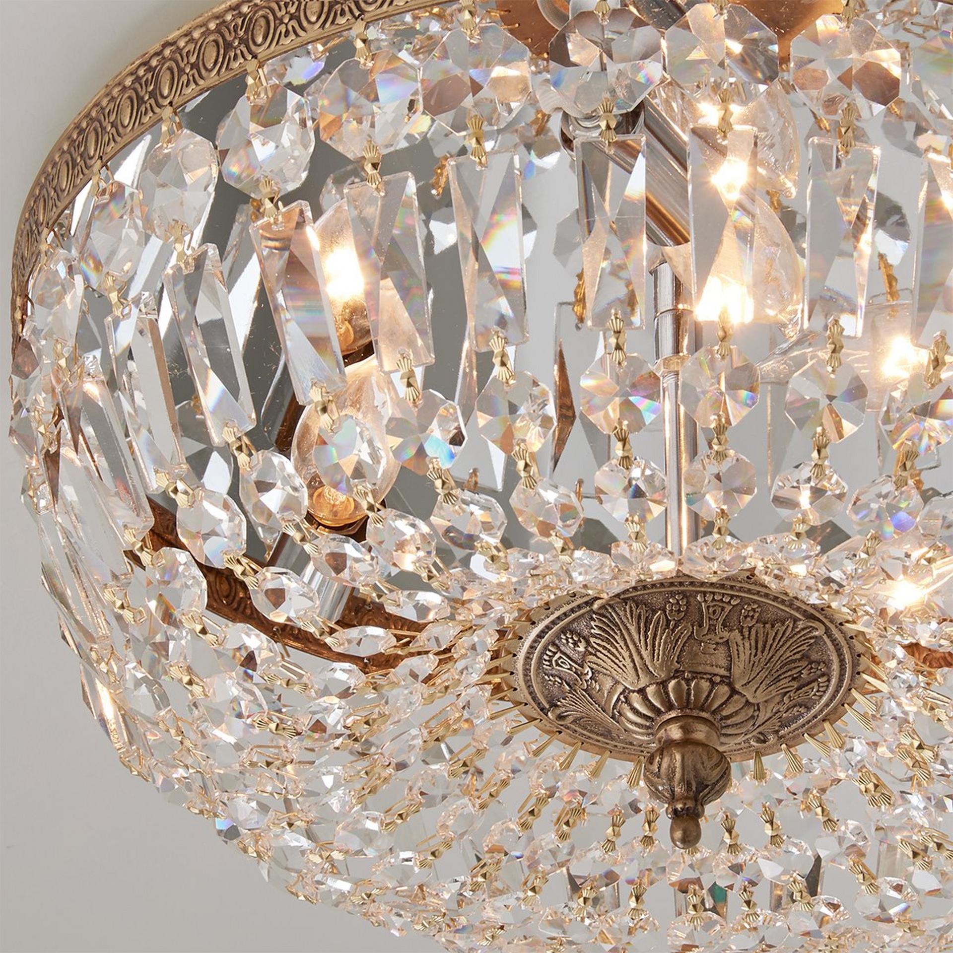 Cut Crystal Basket Ceiling Light - Large | Shades of Light