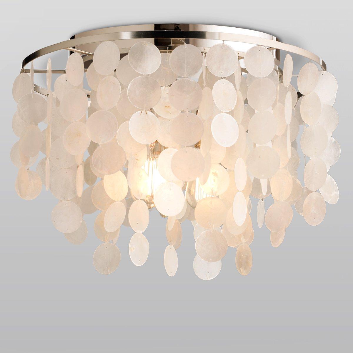 Modern Capiz Shell Ceiling Light