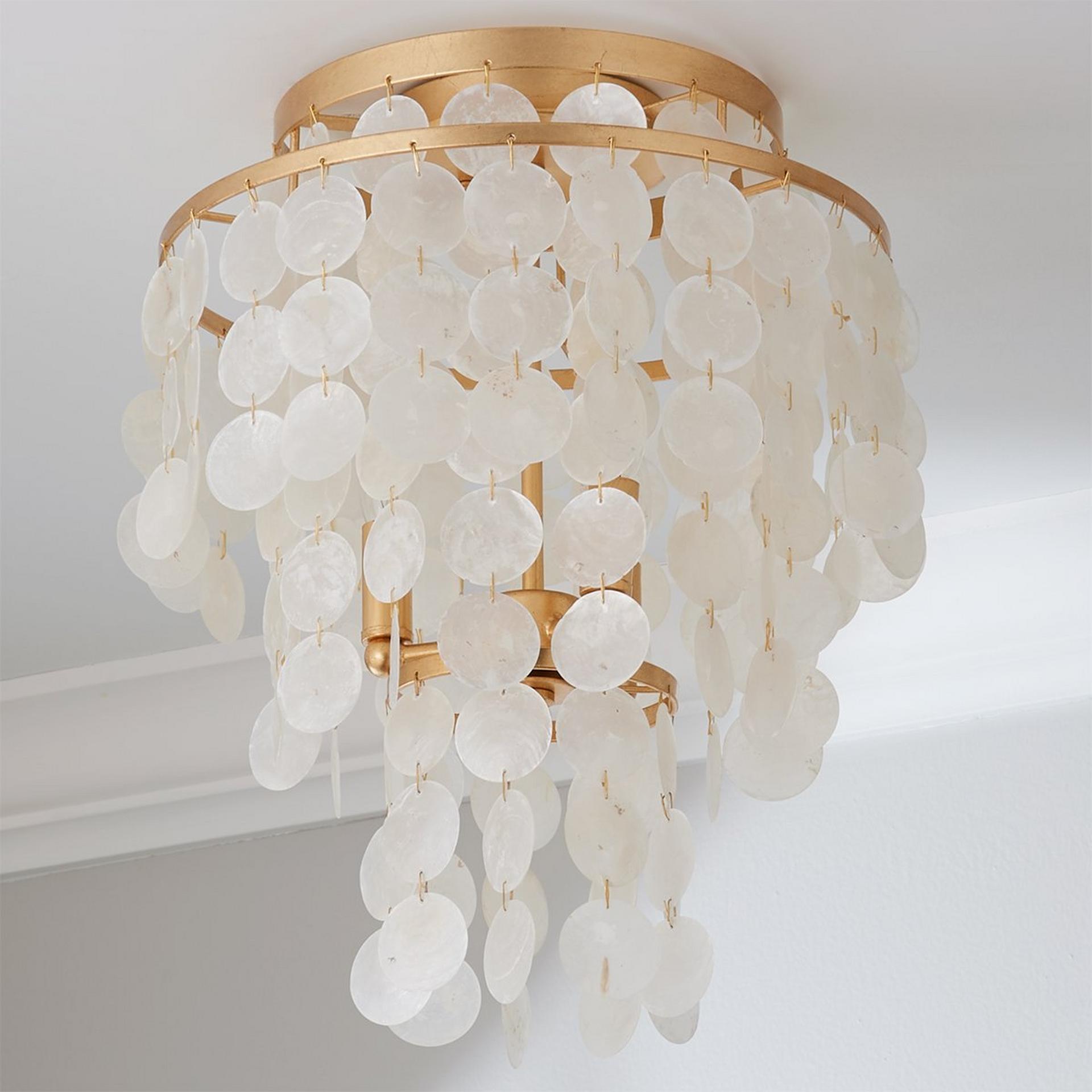 Elegant Capiz Shell Ceiling Light | Shades of Light