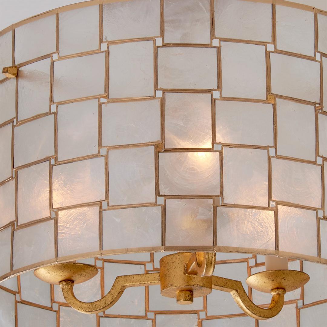 Captiva Shaken Shell Semi-Flush Ceiling Light | Shades of Light