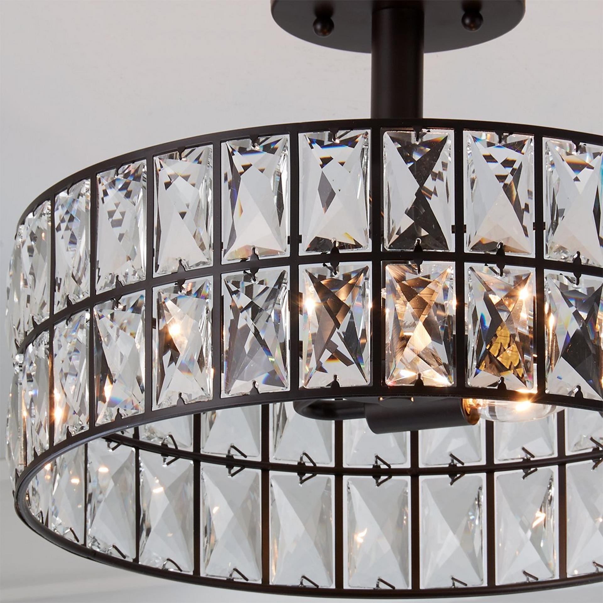 Glinting Glam Semi-Flush Ceiling Light | Shades of Light