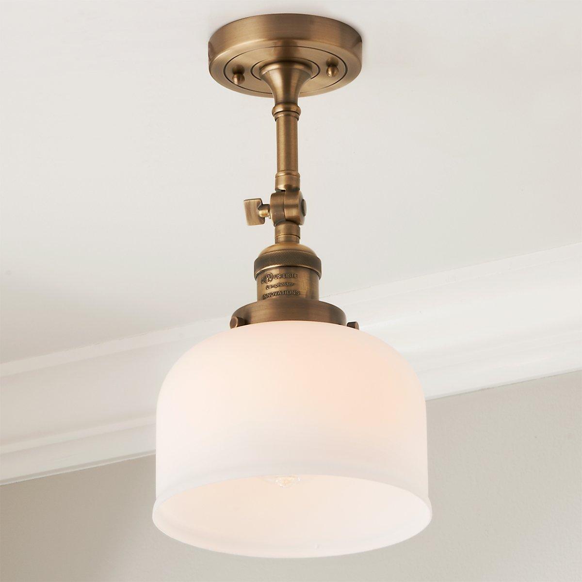 Kelsey Convertible Ceiling Light - Dome Frosted | Shades of Light