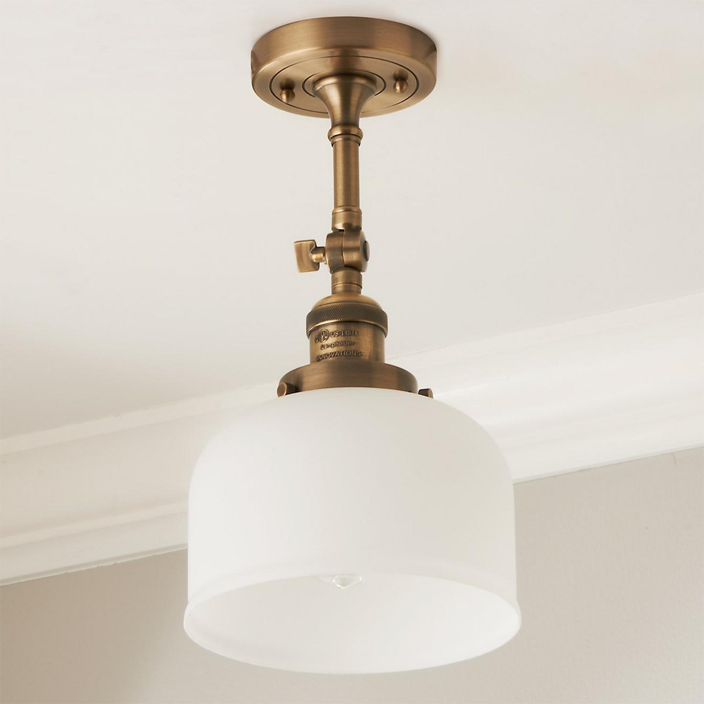 Kelsey Convertible Ceiling Light - Dome Frosted | Shades of Light