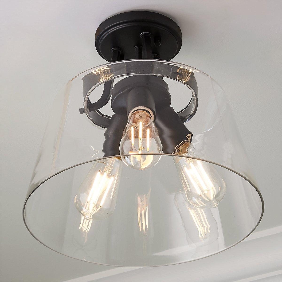 T Bar Taper Semi-Flush Ceiling Light | Shades of Light