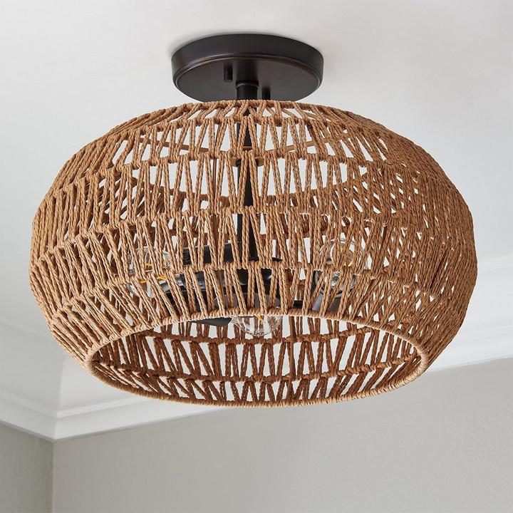 Tropical Oasis Semi-Flush Ceiling Light | Shades of Light