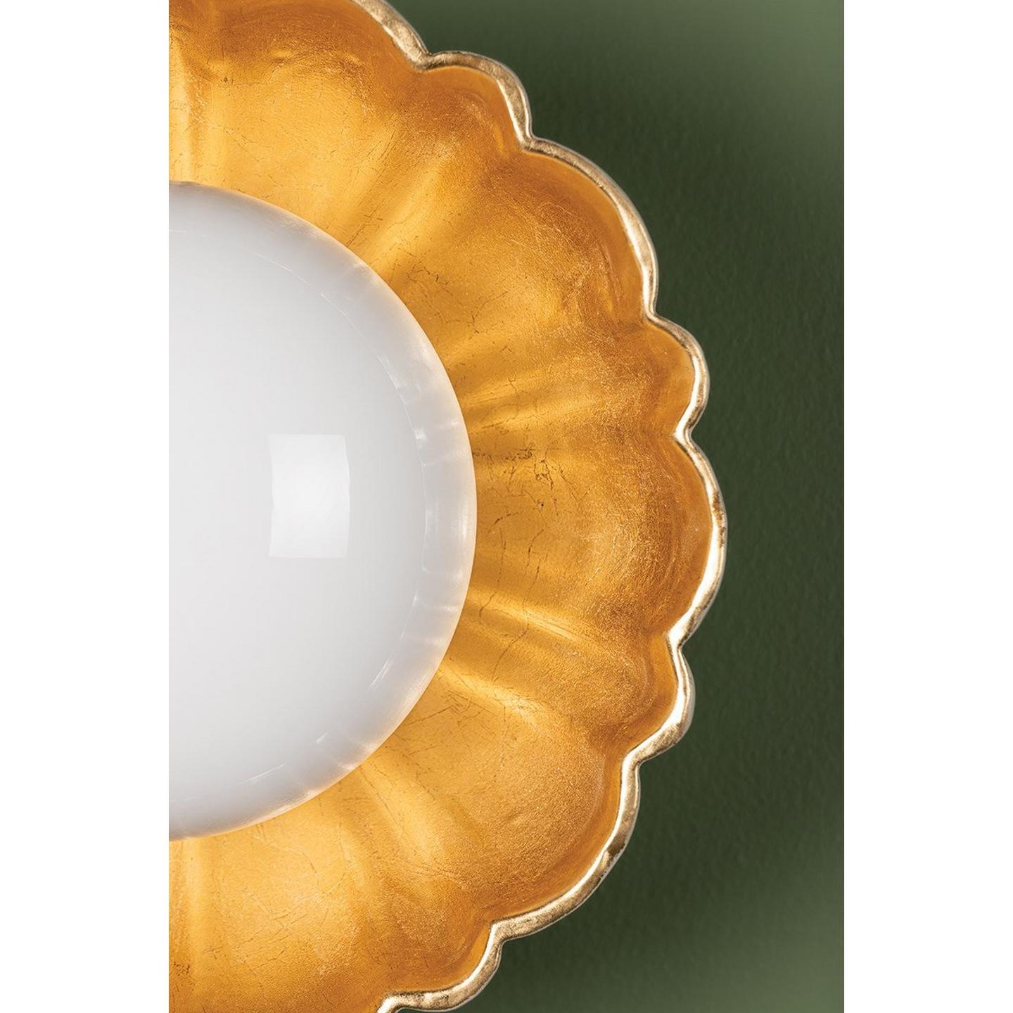 Scalloped Ceramic Ceiling Light | Shades of Light