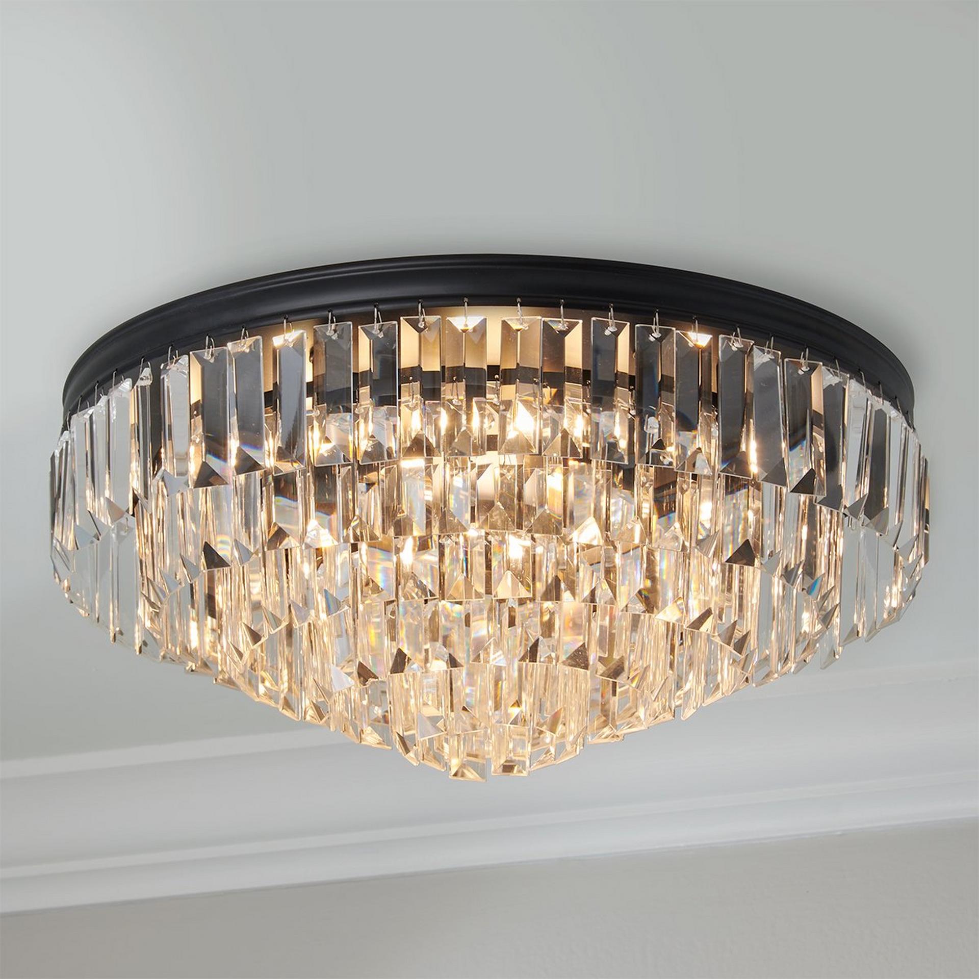 Faceted Glass Layered Ceiling Light | Shades of Light