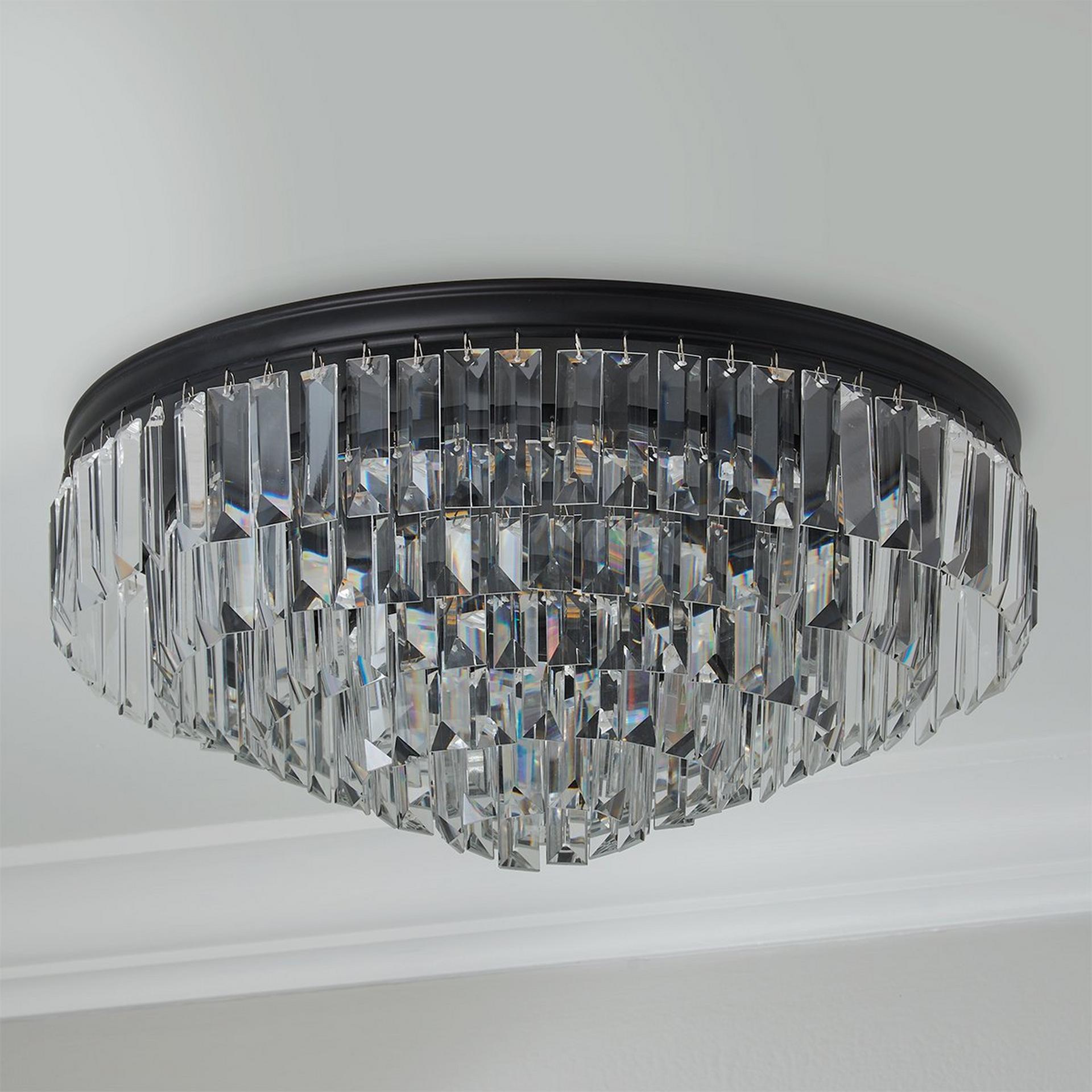 Faceted Glass Layered Ceiling Light | Shades of Light