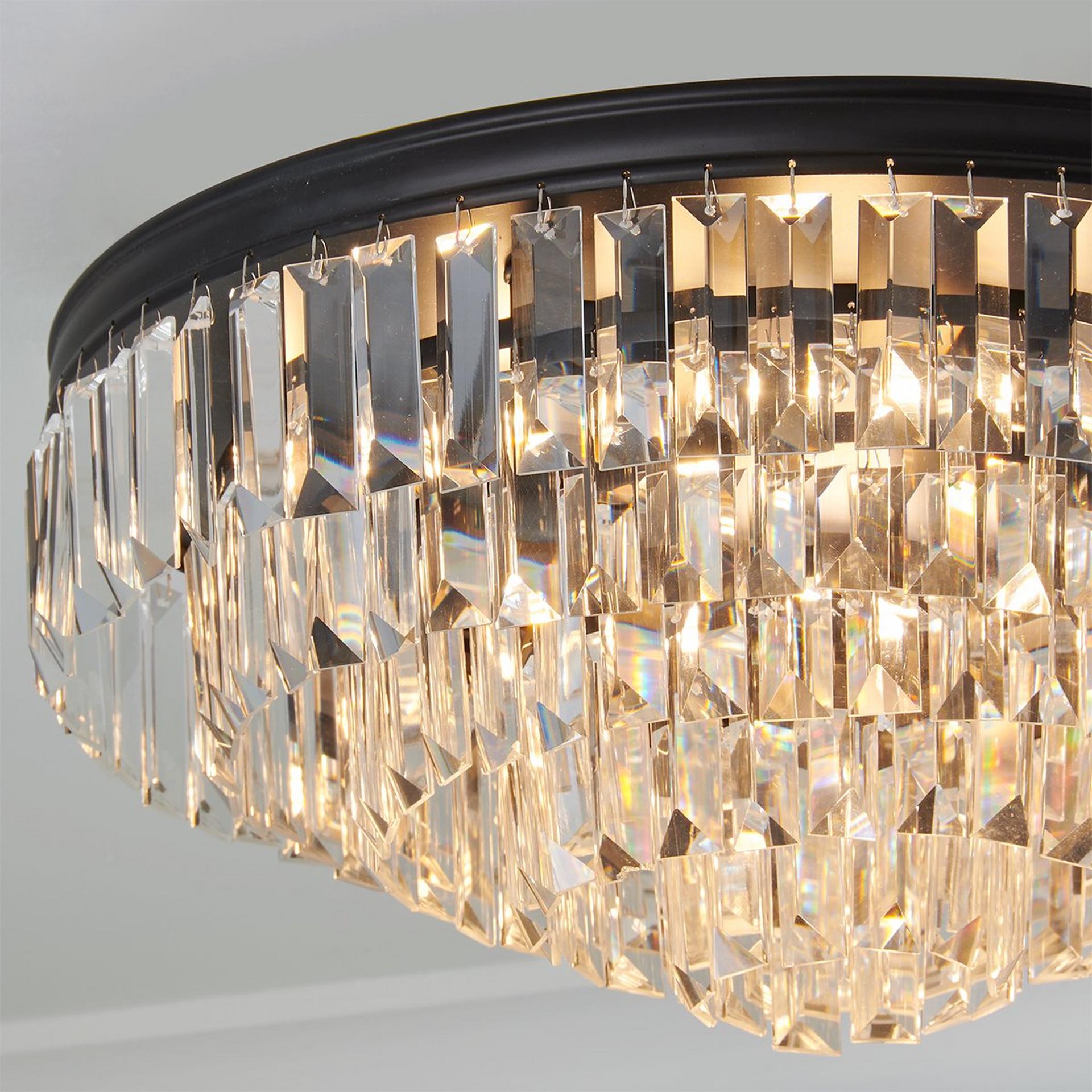 Faceted Glass Layered Ceiling Light | Shades of Light