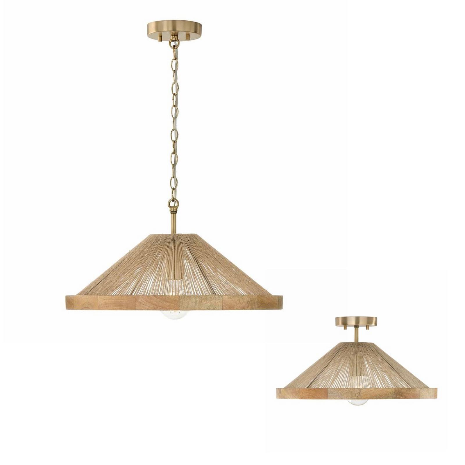 Calyce Open Convertible Semi-Flush Ceiling Light | Shades of Light