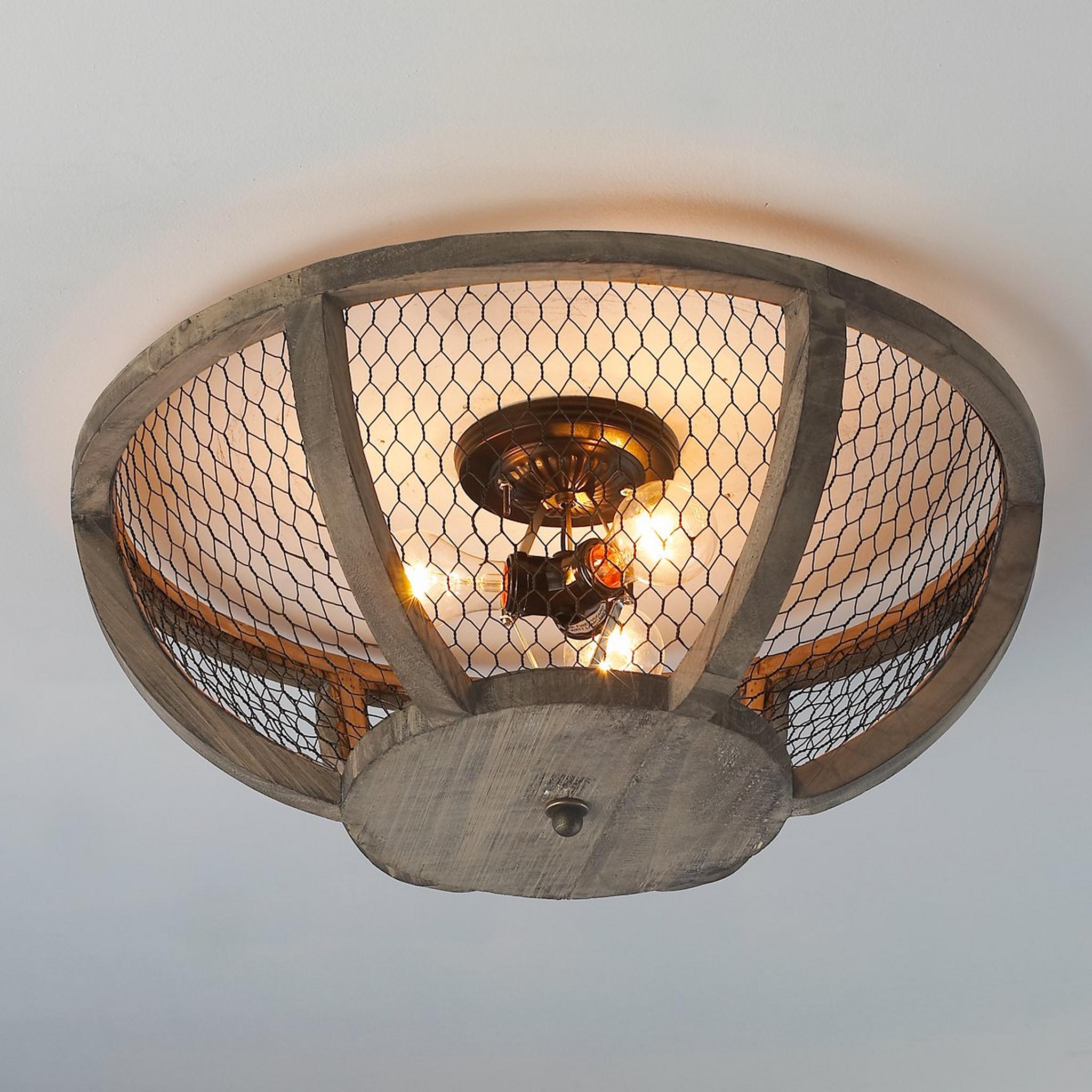Chicken Wire Basket Ceiling Light - Small | Shades of Light