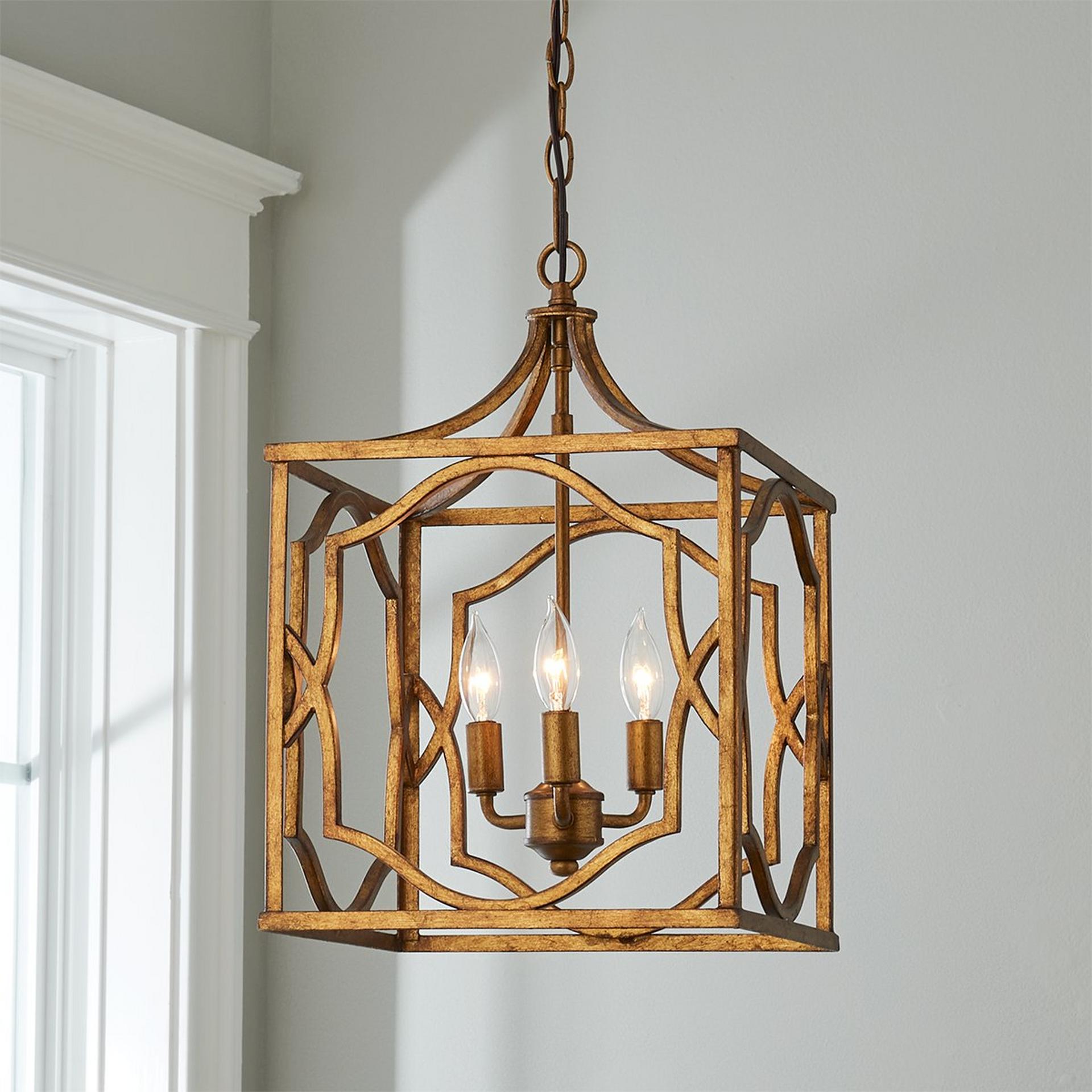 Modern Fretwork Frame Lantern - Small | Shades of Light