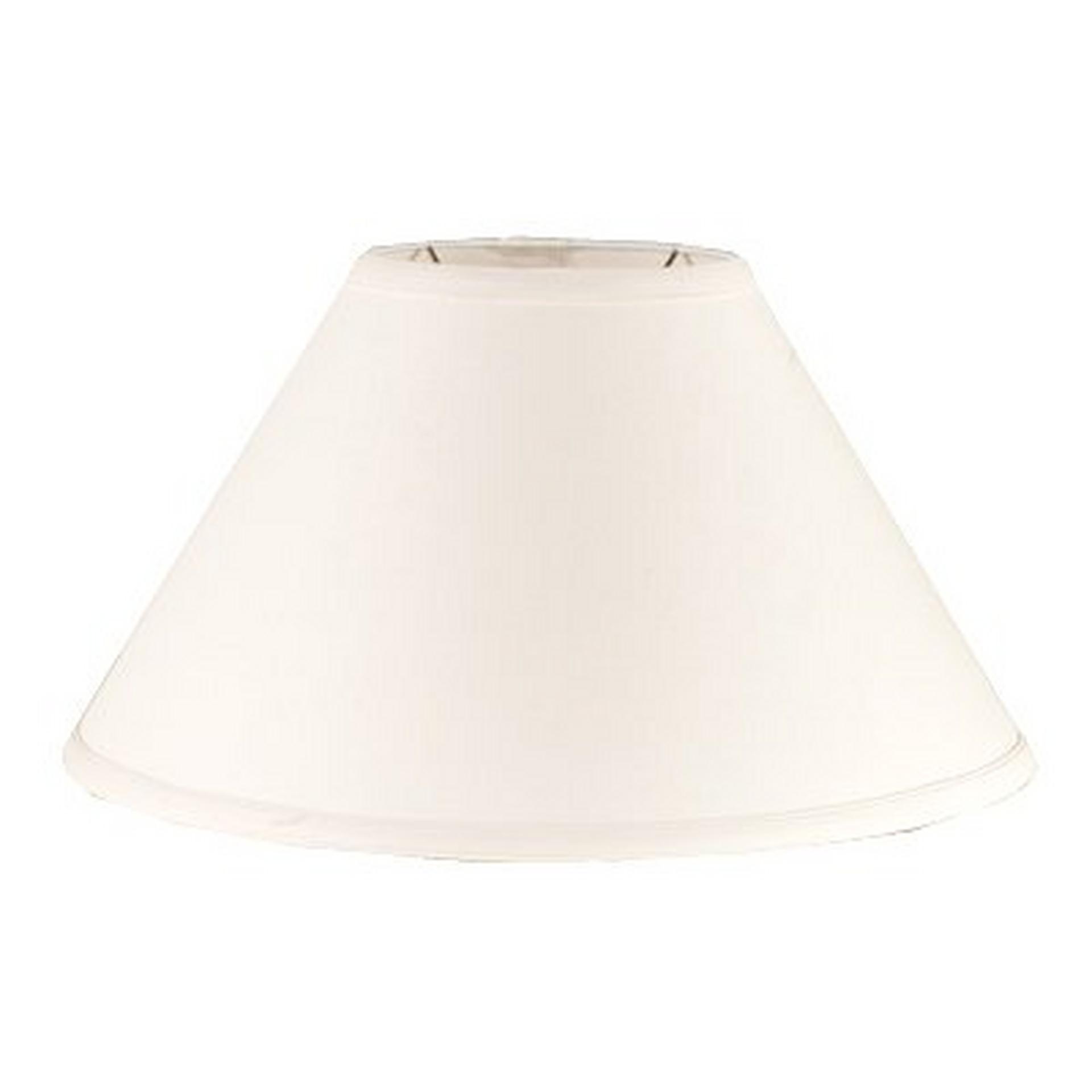 18" Belgian Linen Wide Tapered Shade | Shades of Light