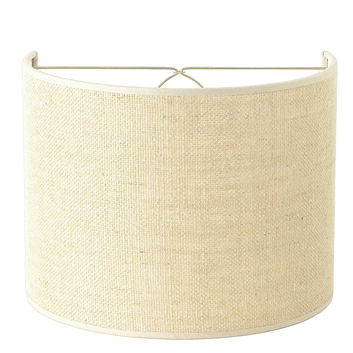 10" Burlap Shield Shade with Bulb Clip | Shades of Light
