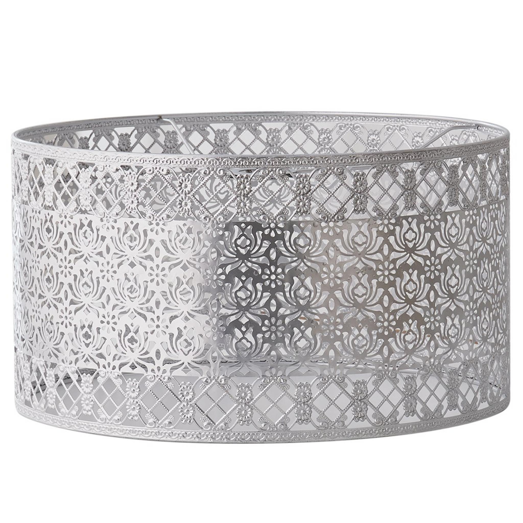 18" Filigree Lotus Euro Fitter Metal Shade | Shades of Light
