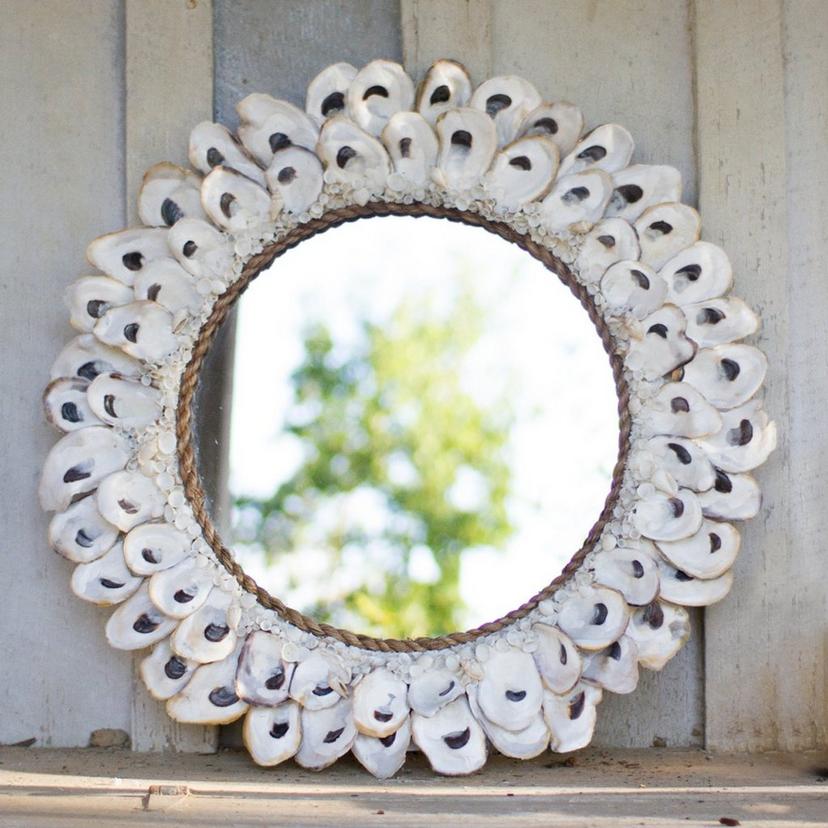 Round Oyster Shell Mirror | Shades of Light