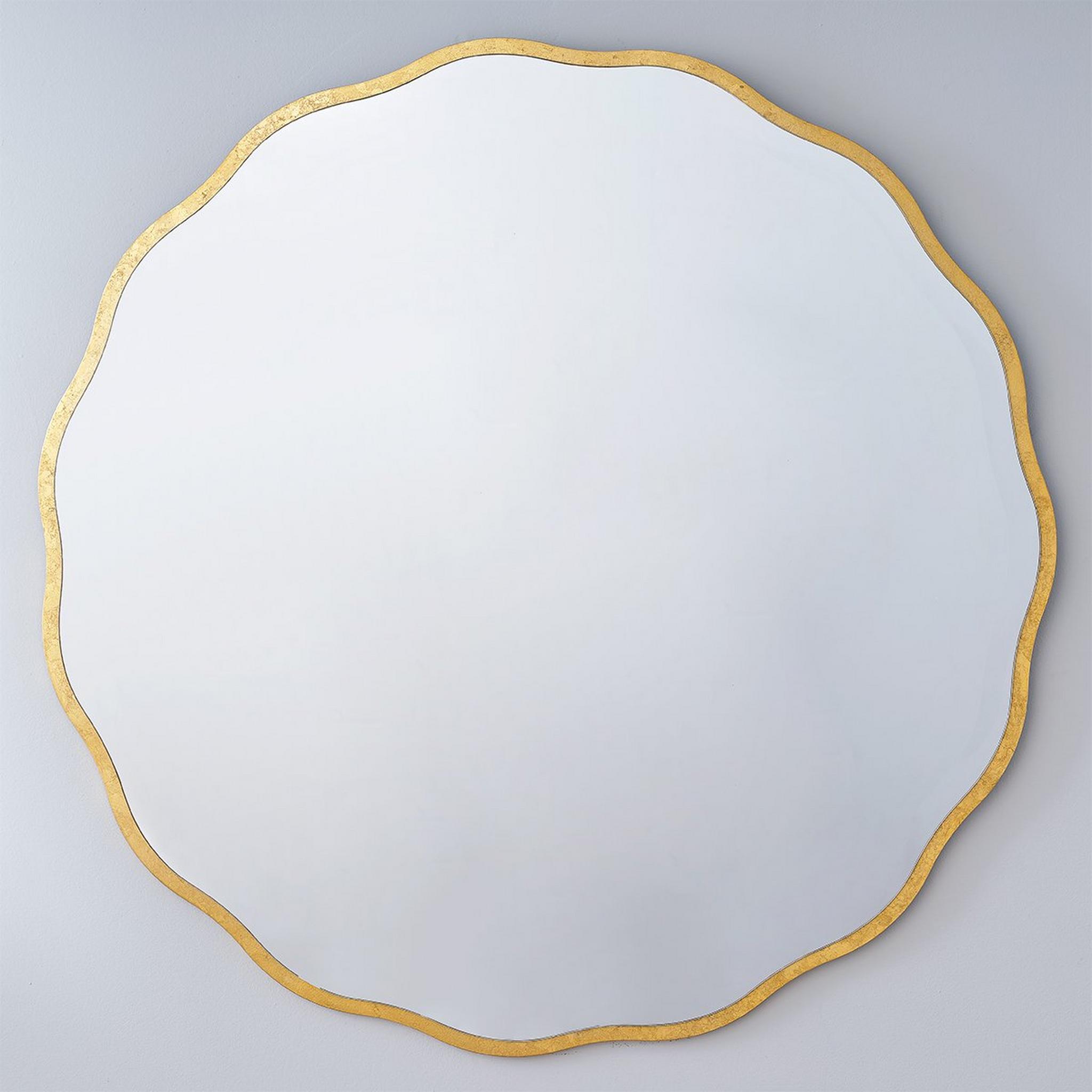 Round Gilded Scallop Mirror - Small | Shades of Light