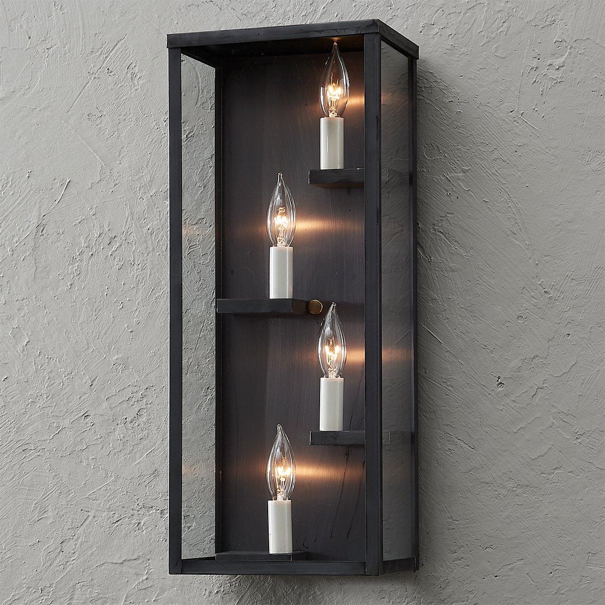 Colonial Metalcrafts Modern Shelf Outdoor Sconce | Shades of Light