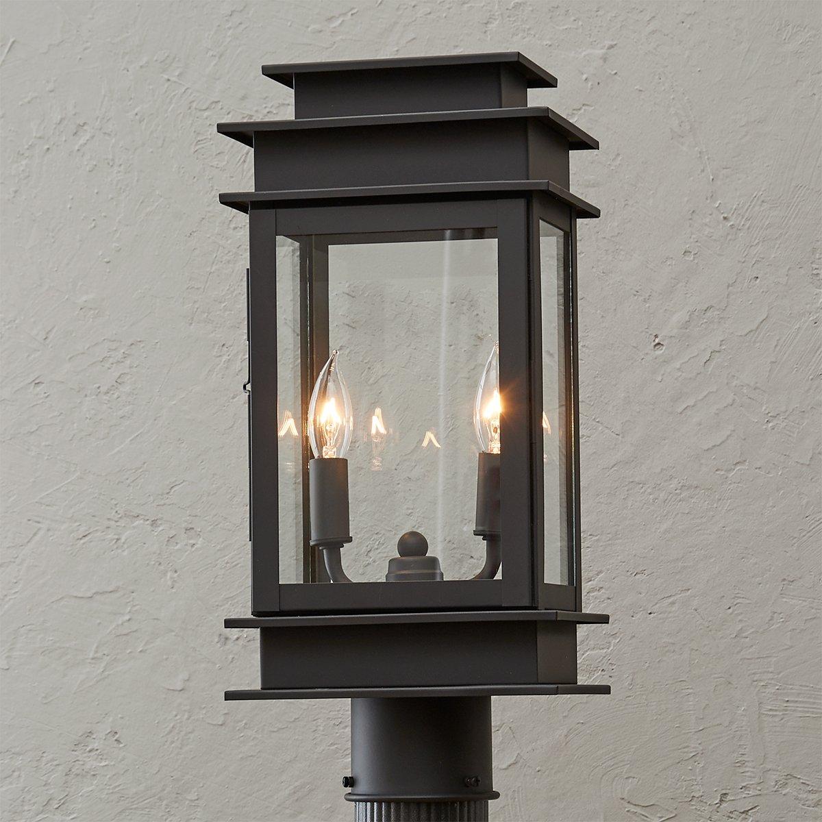 Rectangular Step Outdoor Post Light | Shades of Light