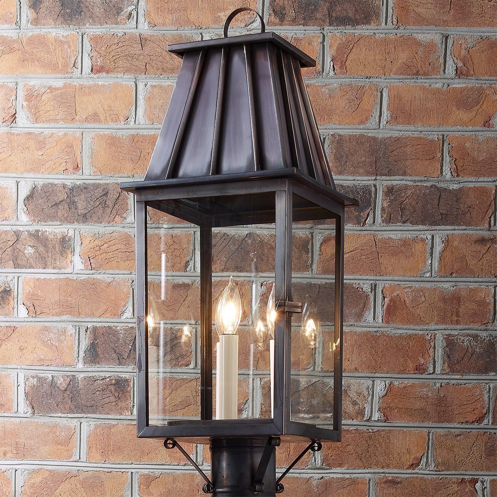 Colonial Metalcrafts Mansard Outdoor Post Light | Shades of Light