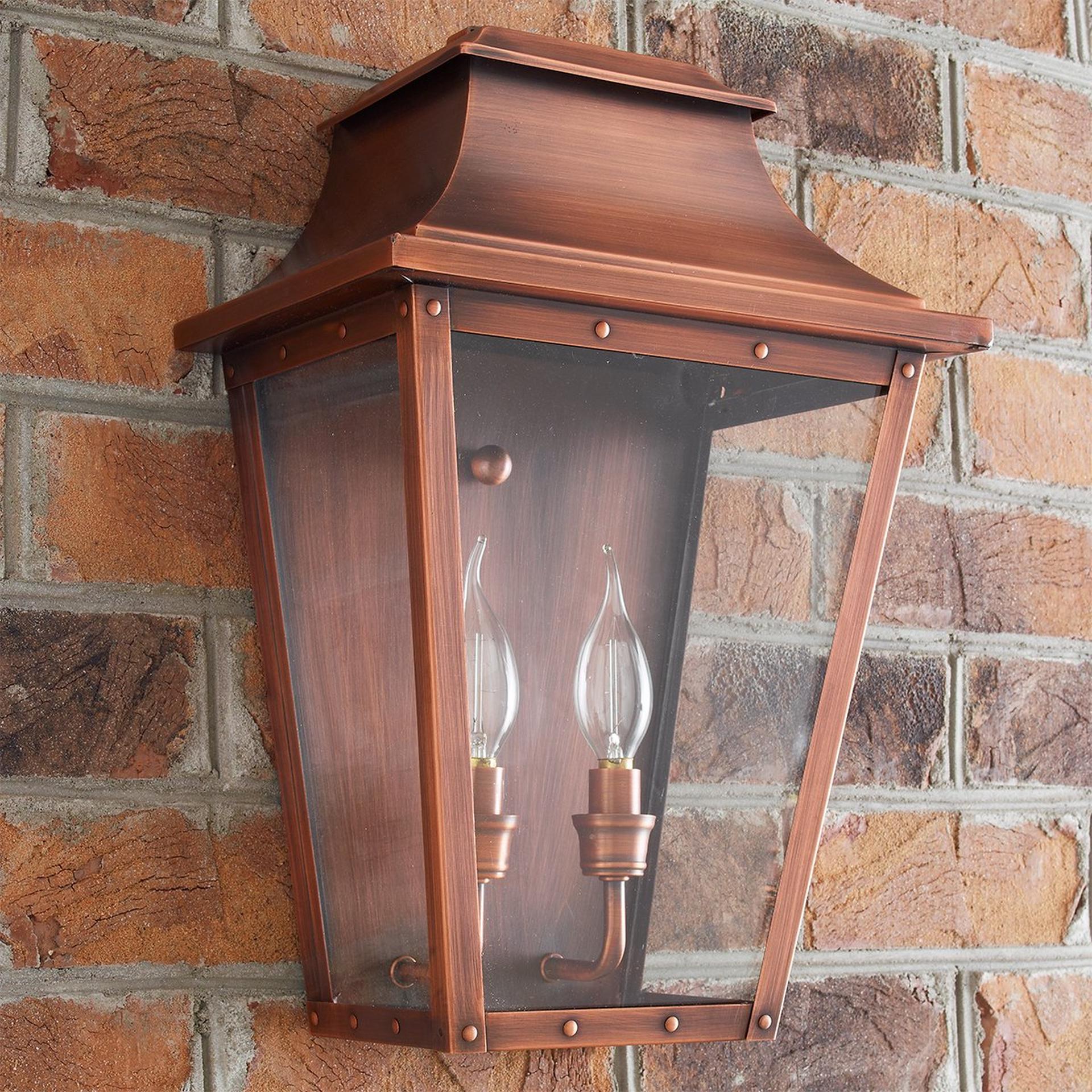 Traditional Studded Tapered Outdoor Sconce - Large | Shades of Light