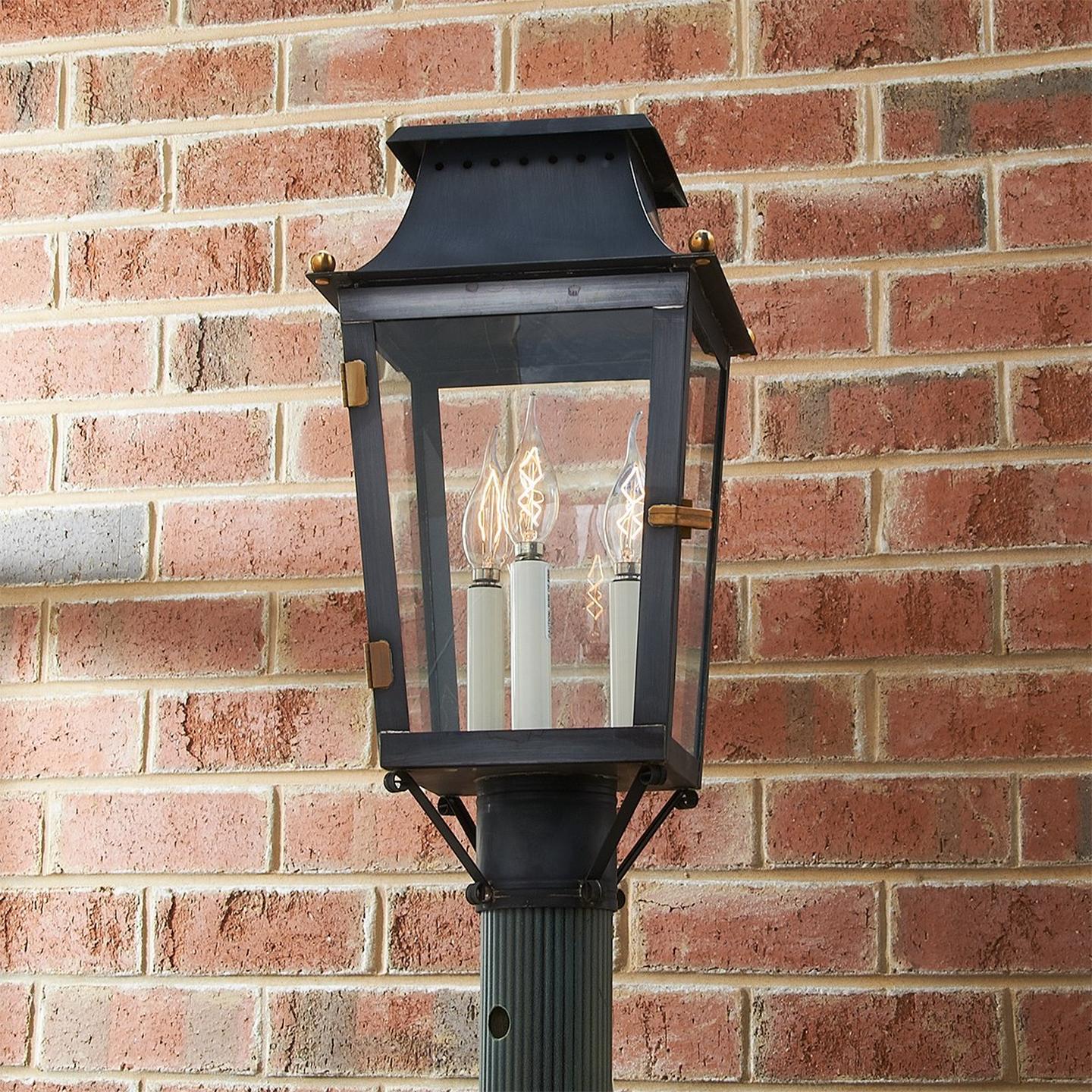 Colonial Metalcrafts Franklin Outdoor Post Light | Shades of Light