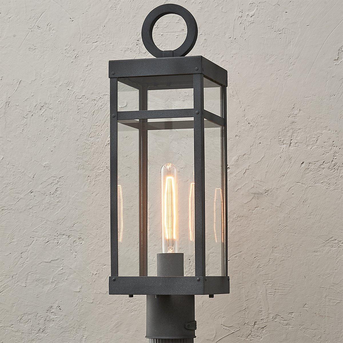 Vintage Suspended Pane Outdoor Post Light | Shades of Light