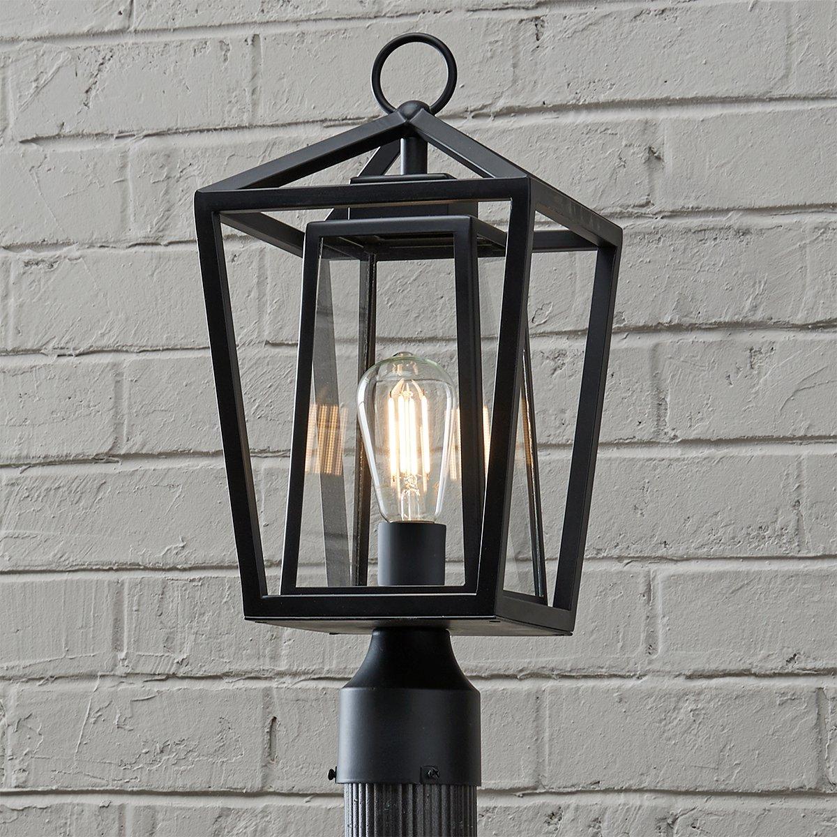 Modern Obelisk Outdoor Post Lantern | Shades of Light