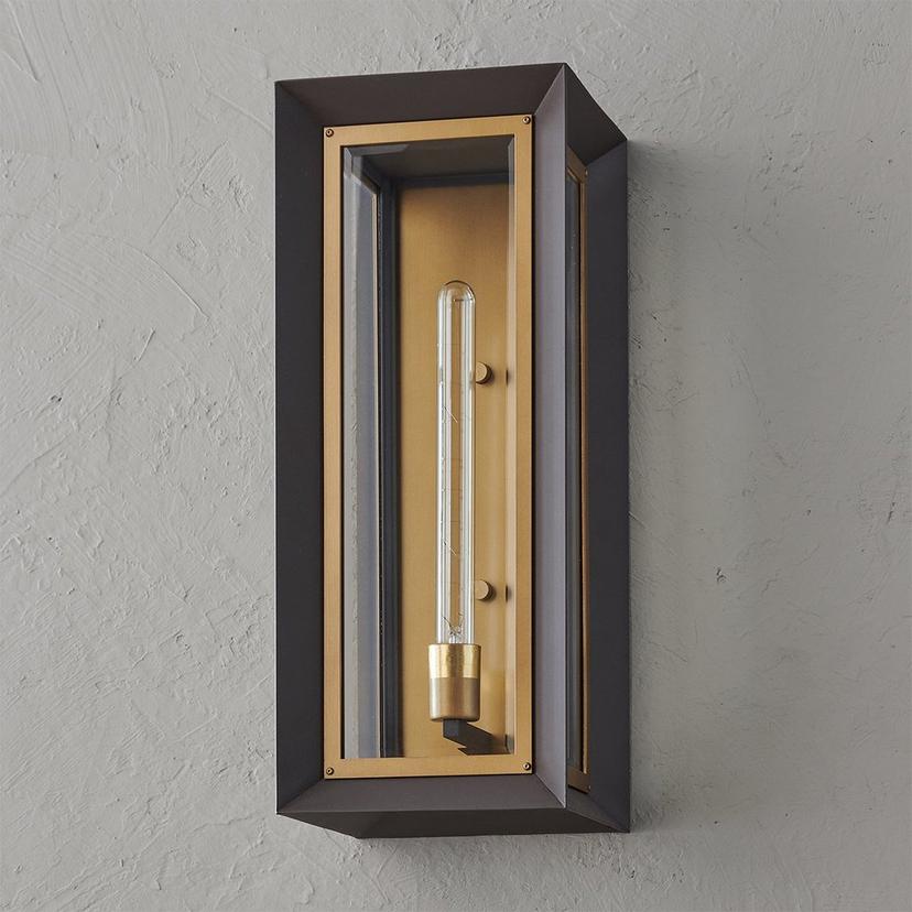 Inverted Rectangle Outdoor Sconce - Large | Shades of Light