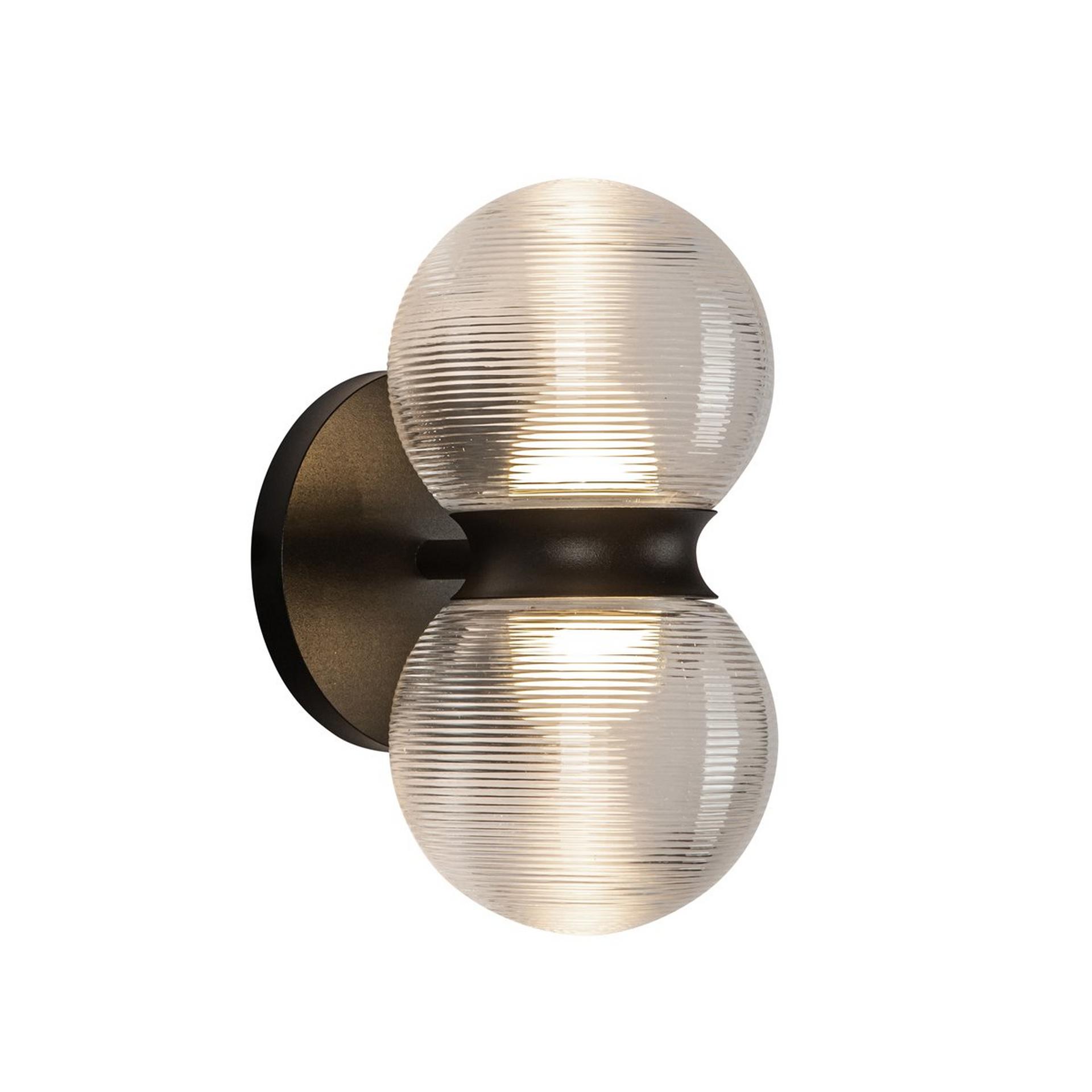 Dewstack LED Outdoor Sconce - Ribbed Glass | Shades of Light