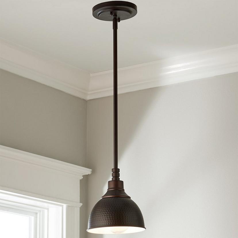 Hammered Metal Pendant Light - Small | Shades of Light