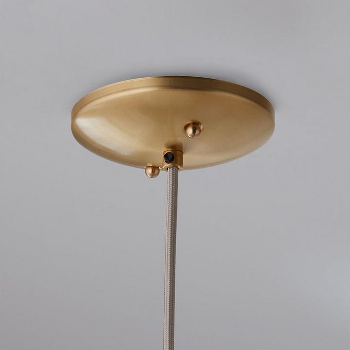 Ruffled Edge Hammered Metal Pendant | Shades of Light