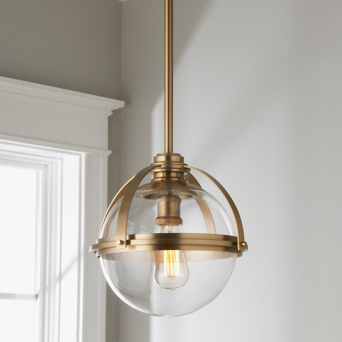 Industrial Banded Globe Pendant - Small | Shades of Light
