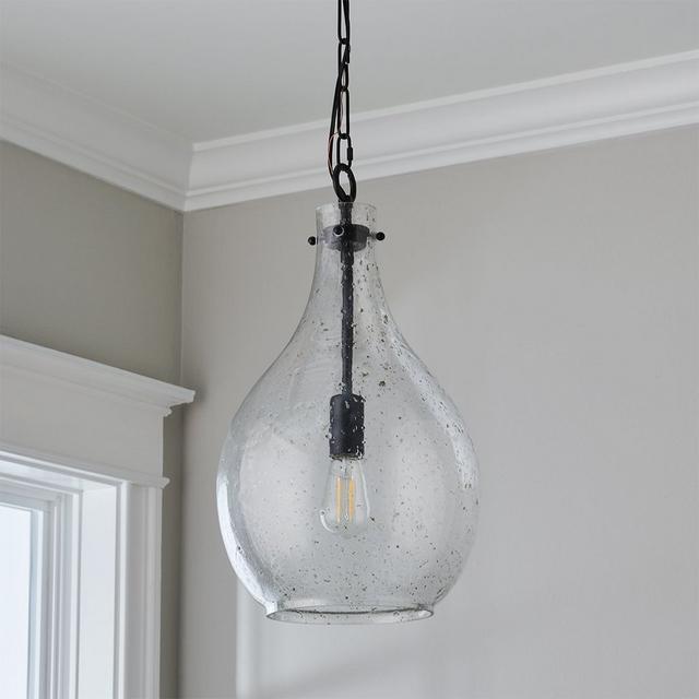 Seeded Raindrop Pendant | Shades of Light