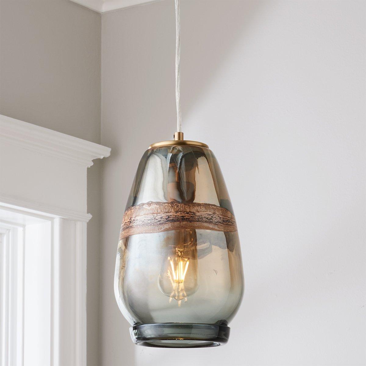 Seismic Art Glass Pendant | Shades of Light