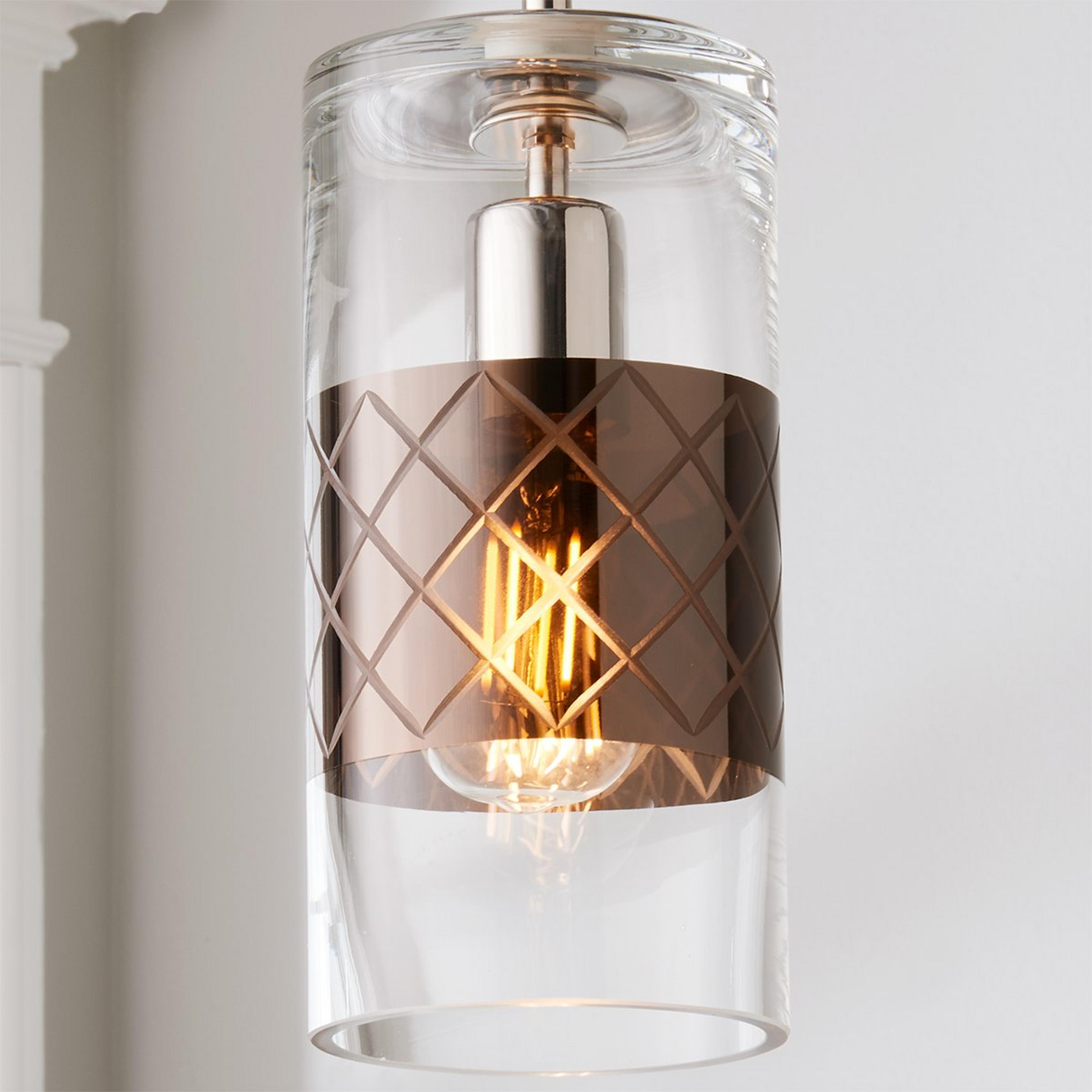 Diamond Cut Two Tone Pendant | Shades of Light