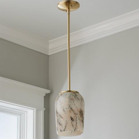 Calico Art Glass Pendant | Shades of Light