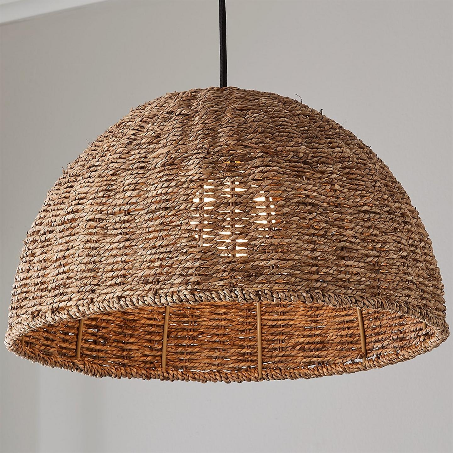 Natural Seagrass Pendant | Shades of Light