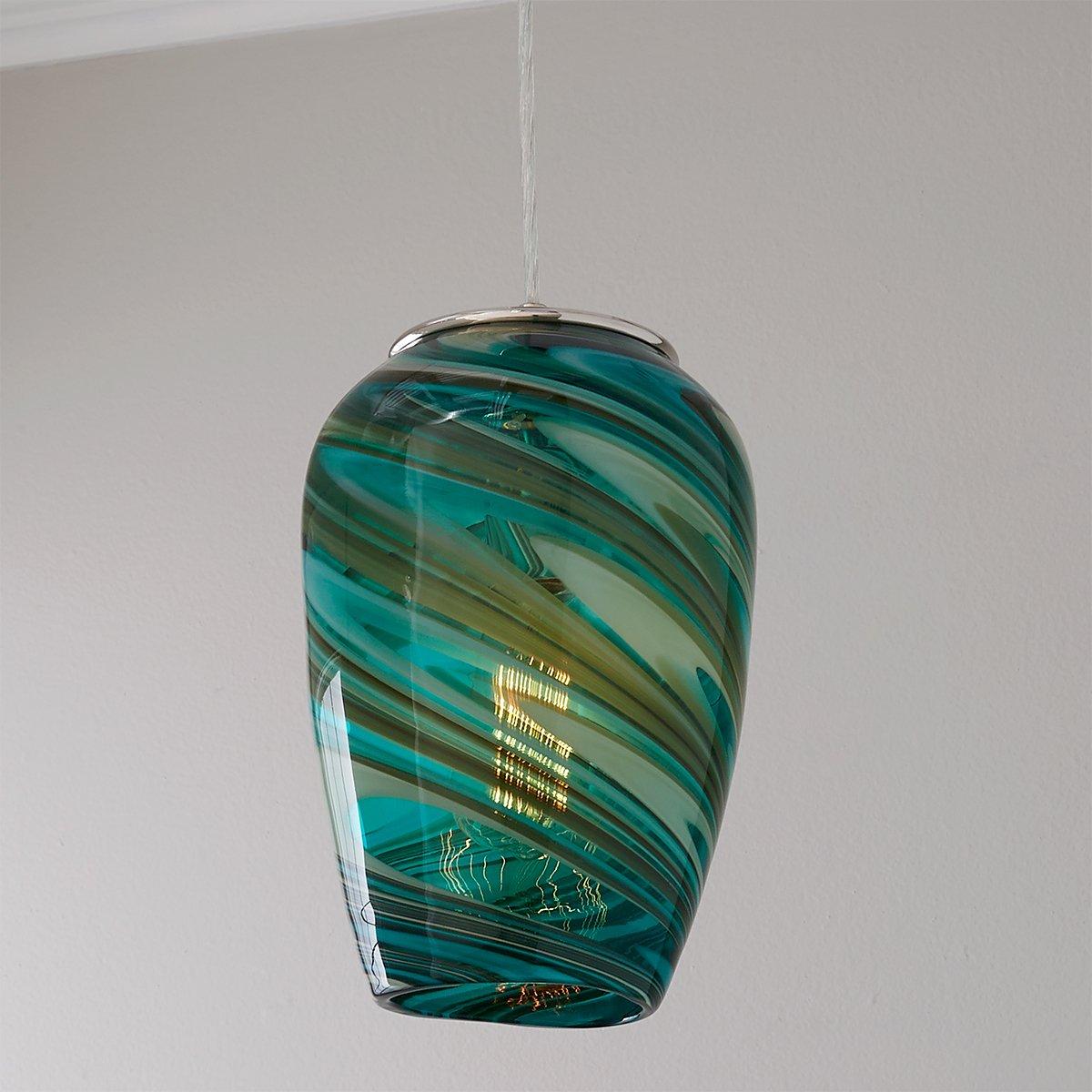 Aqua Teardrop Pendant | Shades of Light