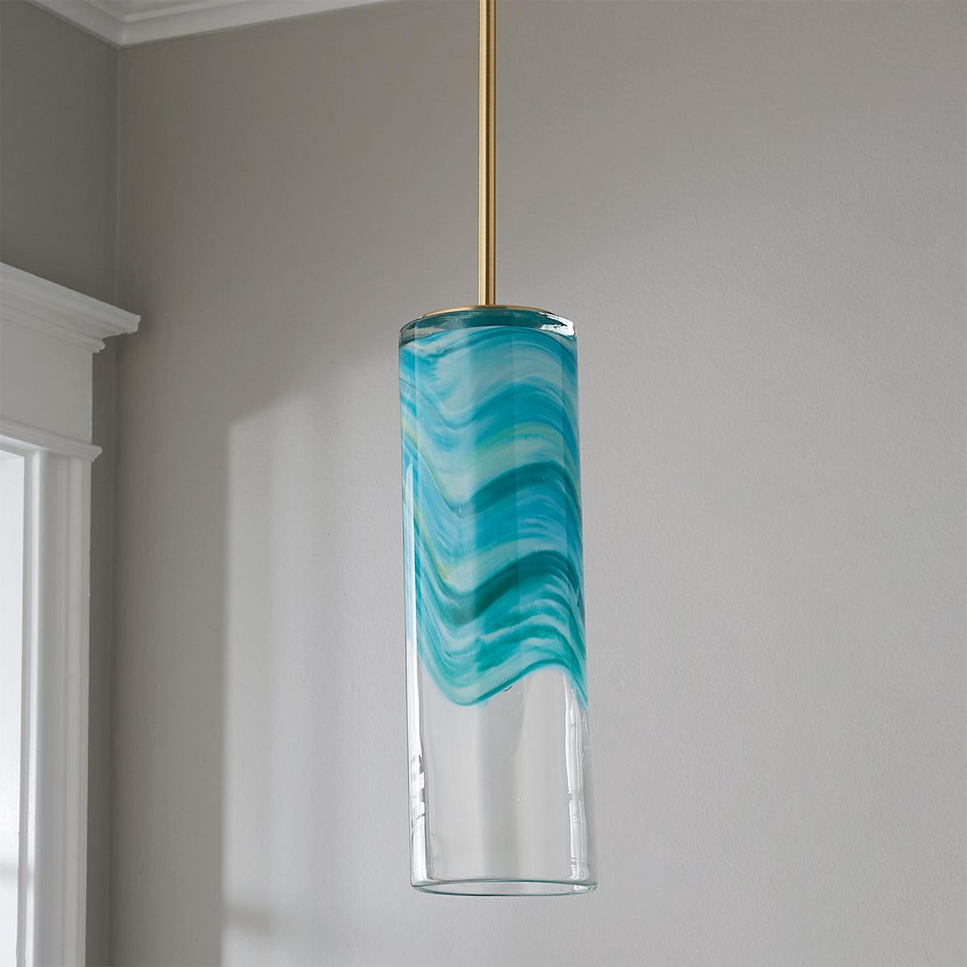 Aqua Wave Pendant | Shades of Light