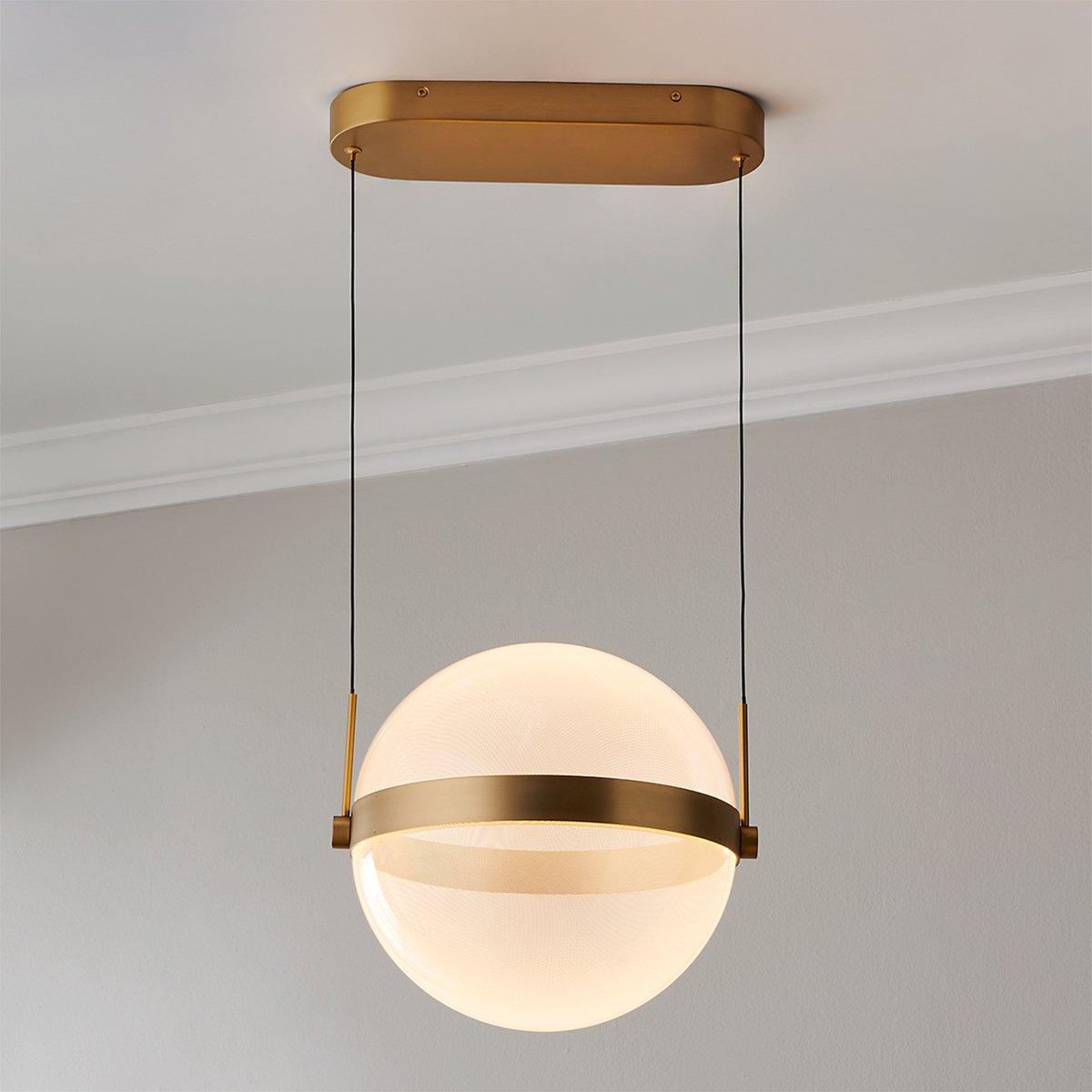 Wardell Shimmering LED Globe Pendant | Shades of Light