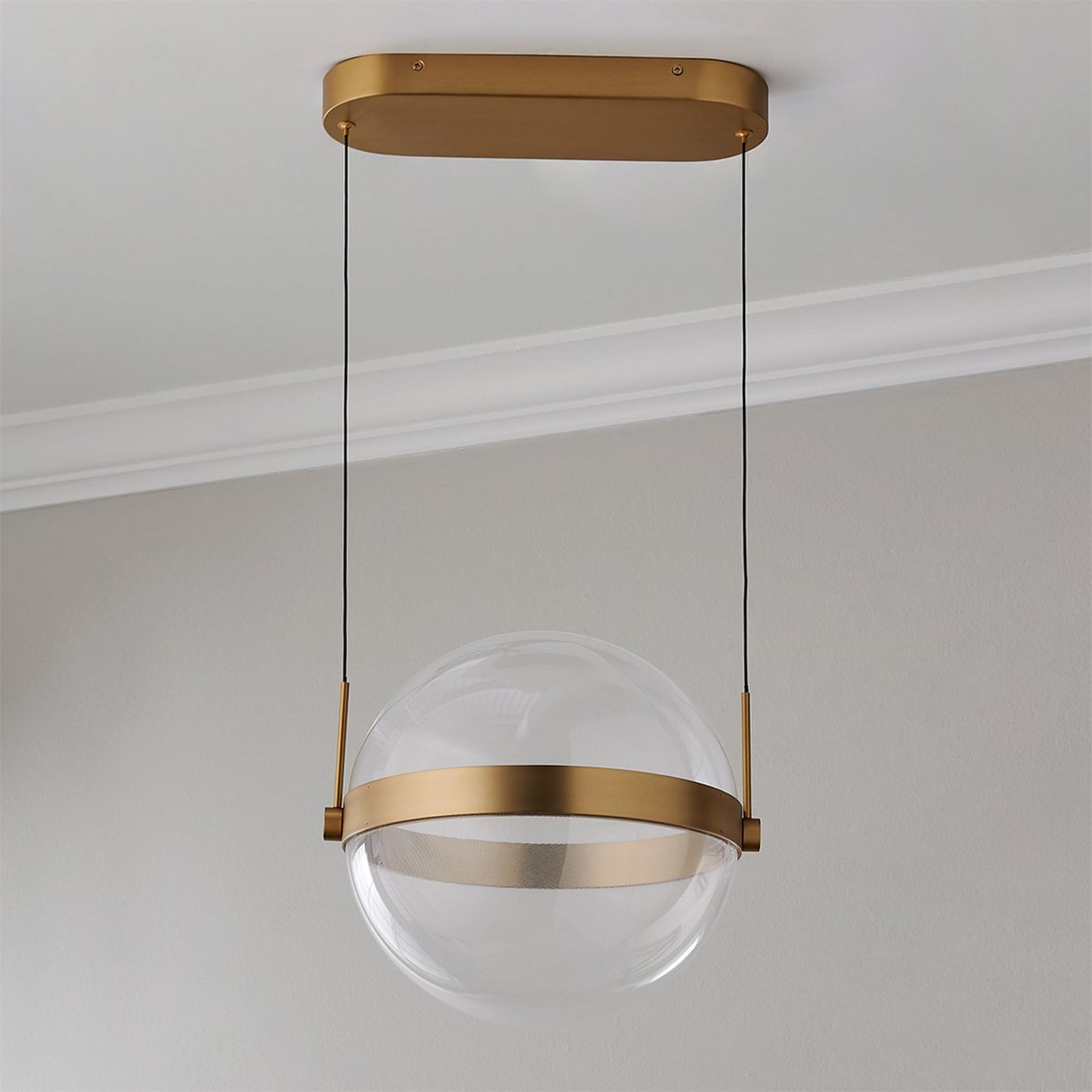 Wardell Shimmering LED Globe Pendant | Shades of Light